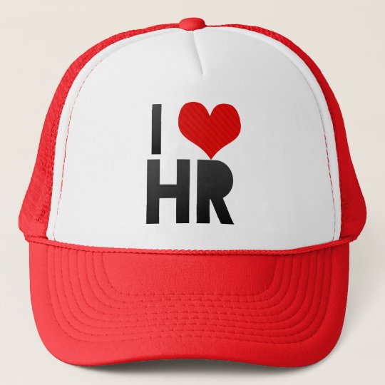 I Love HR Trucker Hat | Zazzle.com