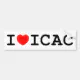 I Love ICAC Bumper Sticker | Zazzle