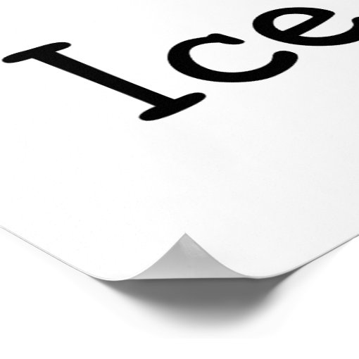 I Love Ice Cream Poster | Zazzle