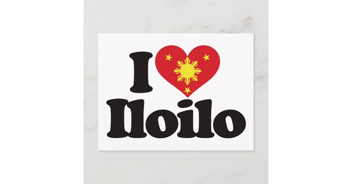 I Love Iloilo Postcard | Zazzle