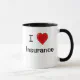 I Love Insurance - I Heart Insurance Mug | Zazzle
