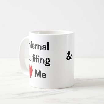 I Love Internal Auditing Intern. Auditing Heart Me Coffee Mug | Zazzle