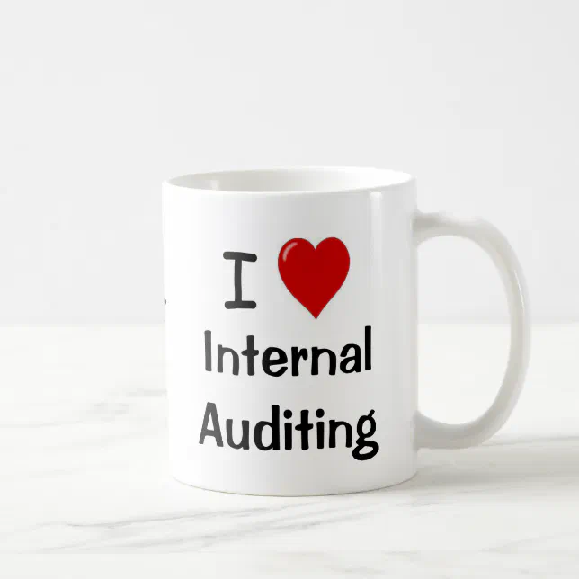I Love Internal Auditing Intern. Auditing Heart Me Coffee Mug | Zazzle