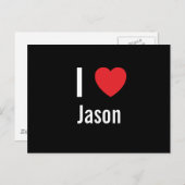 I love Jason Postcard | Zazzle