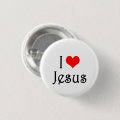 I love Jesus Button | Zazzle