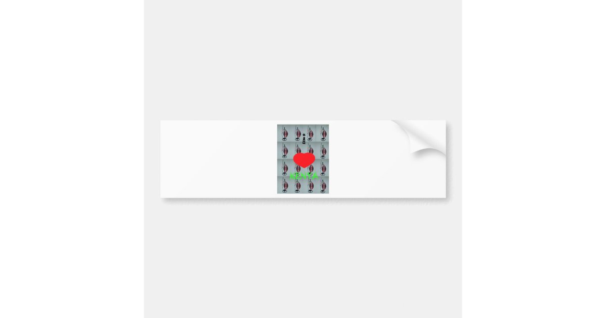 I Love Kenya Bumper Sticker | Zazzle