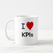 I Love KPIs I Heart KPIs Double Sided Coffee Mug | Zazzle