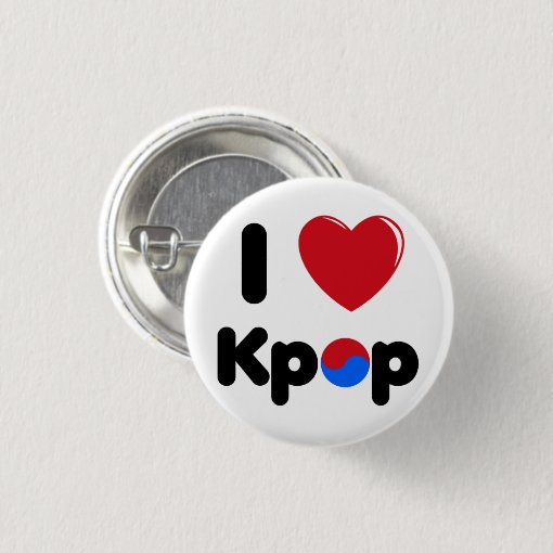 I love kpop button | Zazzle