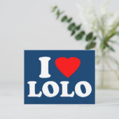 I Love Lolo Postcard | Zazzle