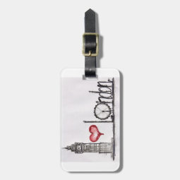 I love London Luggage Tag | Zazzle