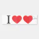 I Love Love Bumper Sticker | Zazzle
