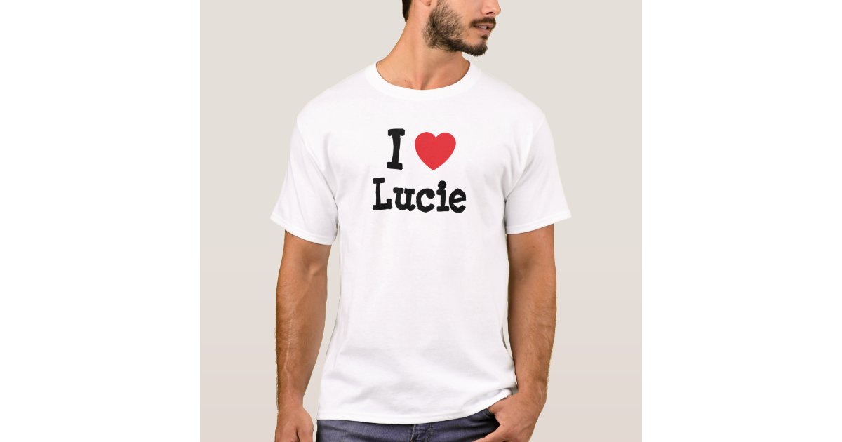 I love Lucie heart T-Shirt | Zazzle