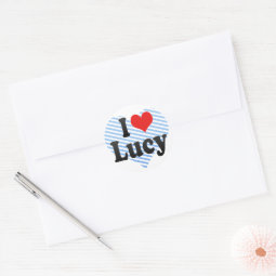 I Love Lucy Classic Round Sticker | Zazzle