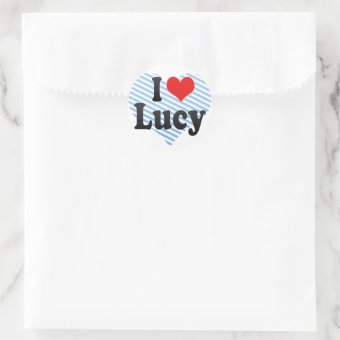 I Love Lucy Classic Round Sticker | Zazzle