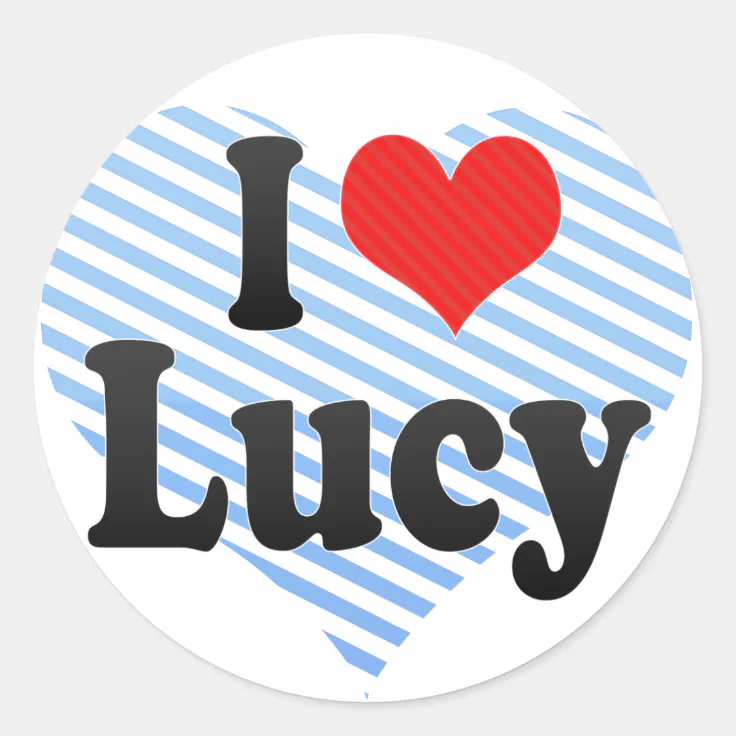 I Love Lucy Classic Round Sticker | Zazzle