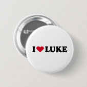 I LOVE LUKE BUTTON | Zazzle