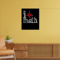 I Love Math I Heart Math Mathematics Poster | Zazzle
