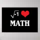 I Love Math Poster | Zazzle