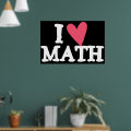 I Love Math Poster | Zazzle