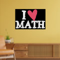 I Love Math Poster | Zazzle