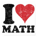 I Love Math Poster | Zazzle
