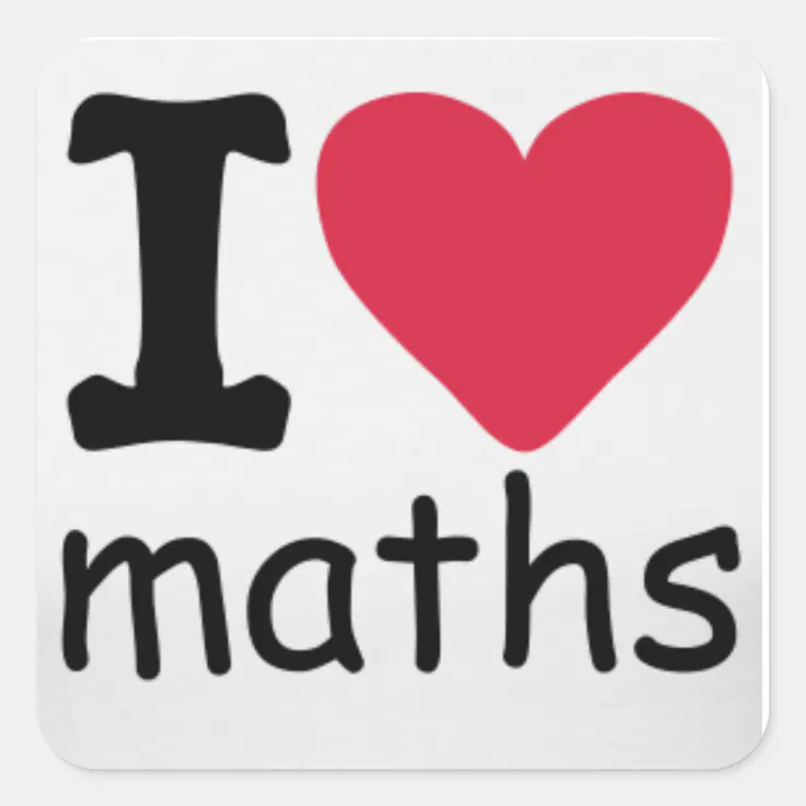 I love Maths Sticker | Zazzle