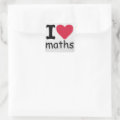 I love Maths Sticker | Zazzle