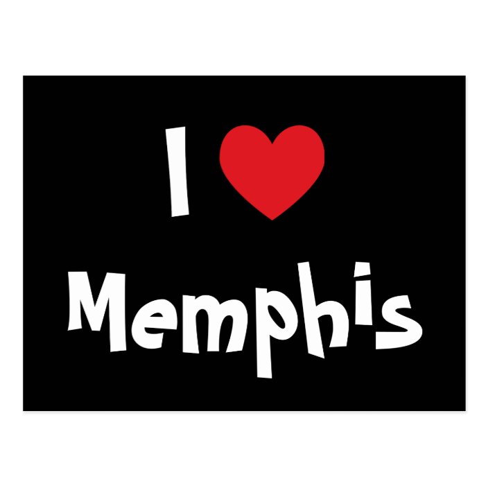 I Love Memphis Postcard | Zazzle.com