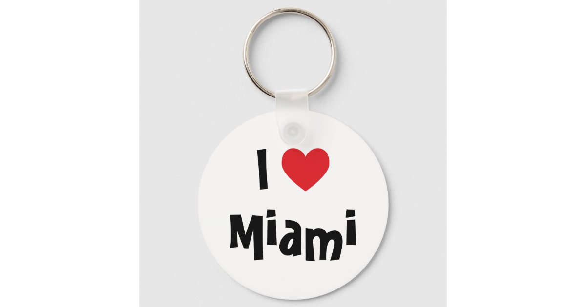 I Love Miami Keychain | Zazzle
