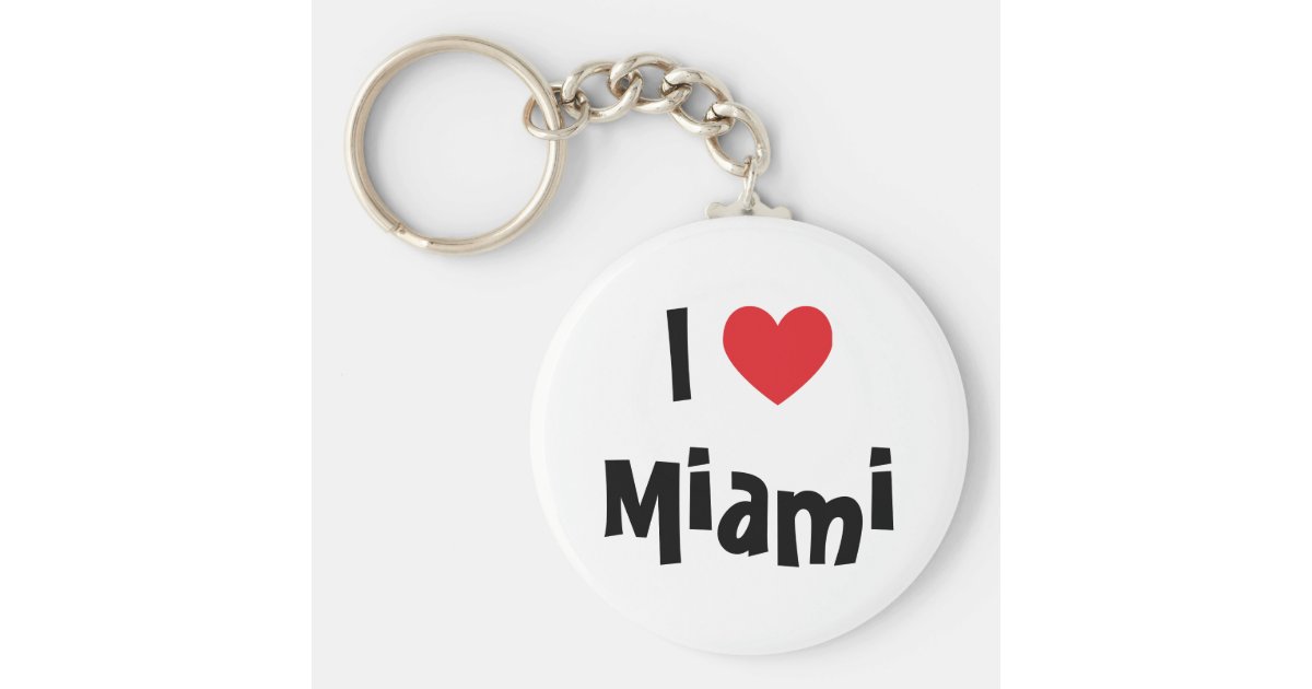 I Love Miami Keychain | Zazzle