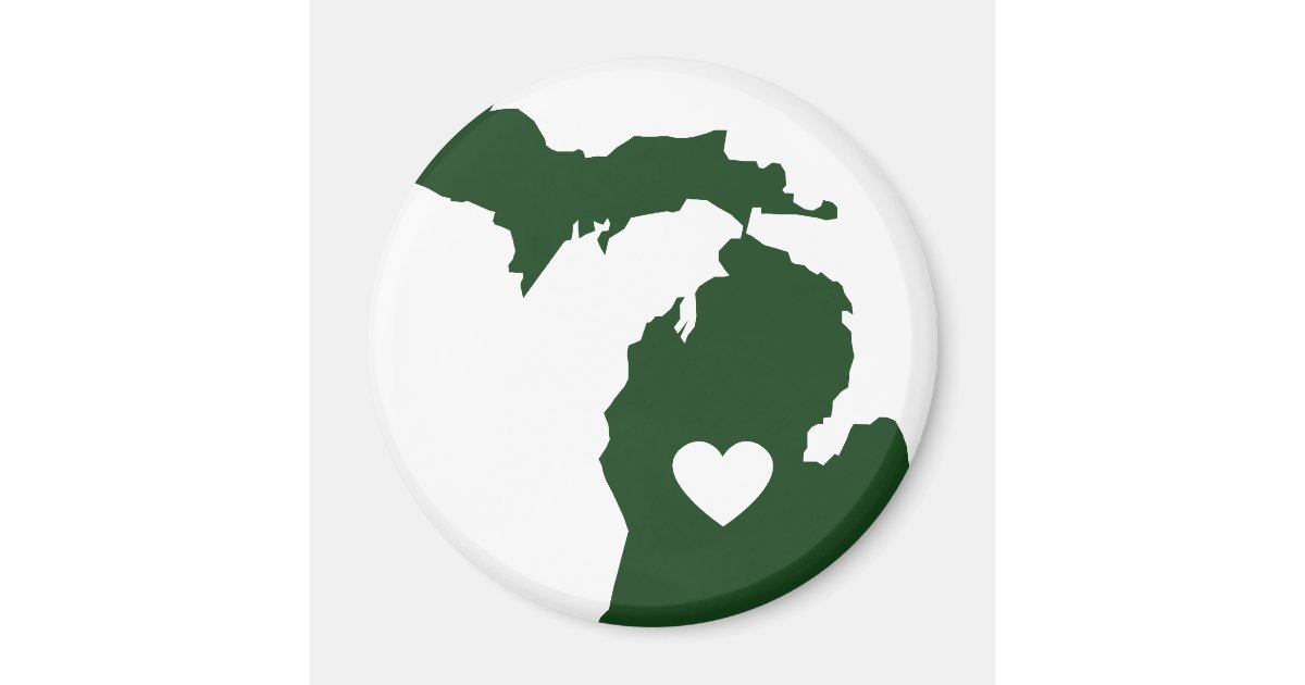 I Love Michigan Magnet | Zazzle