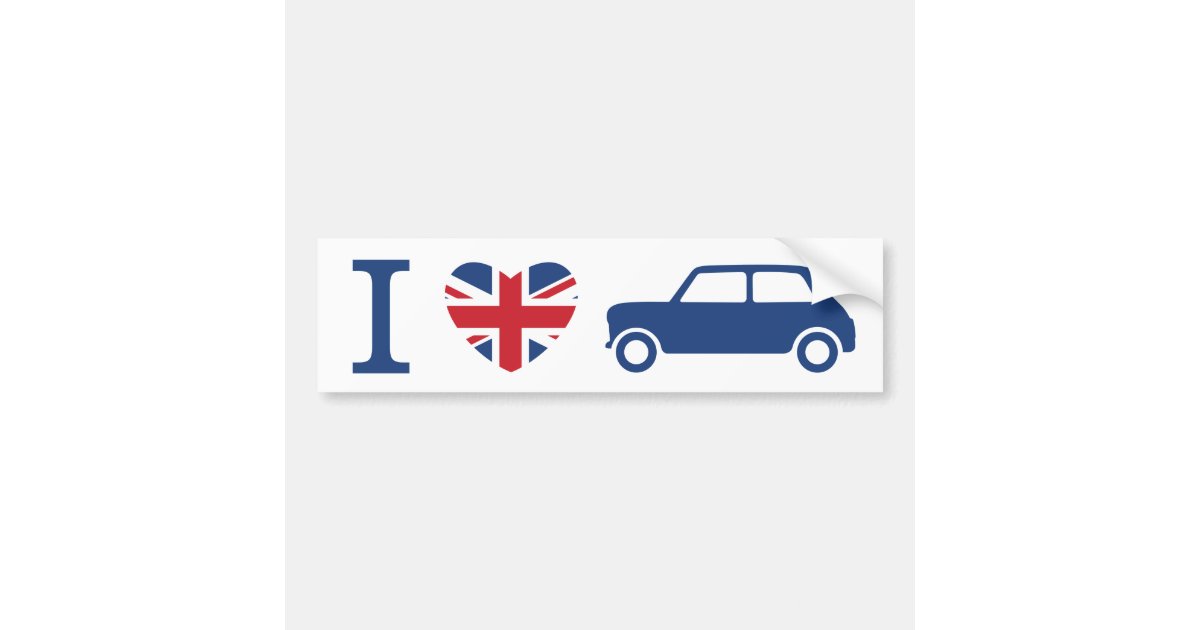 I love Mini Coopers Bumper Sticker | Zazzle