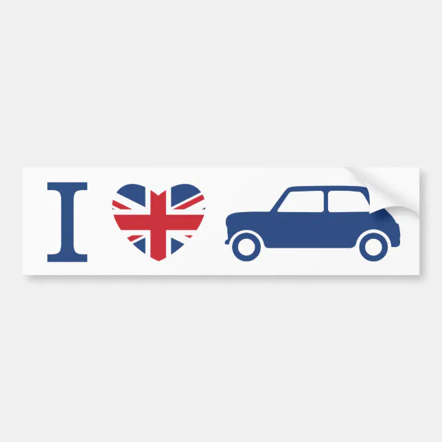I love Mini Coopers Bumper Sticker | Zazzle