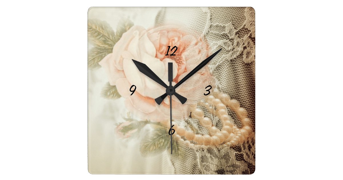 I love mom series square wall clock | Zazzle.com