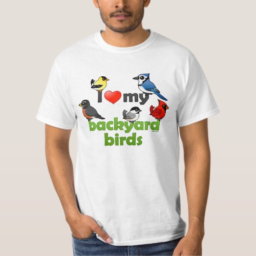 Birdorable I Love My Backyard Birds T-Shirts & Gifts
