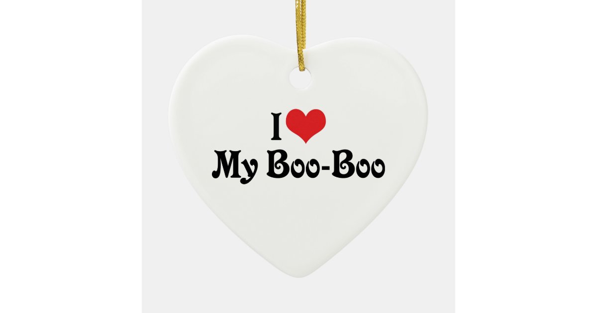 I Love My Boo Boo Ceramic Ornament | Zazzle