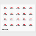 I love my boss classic round sticker | Zazzle