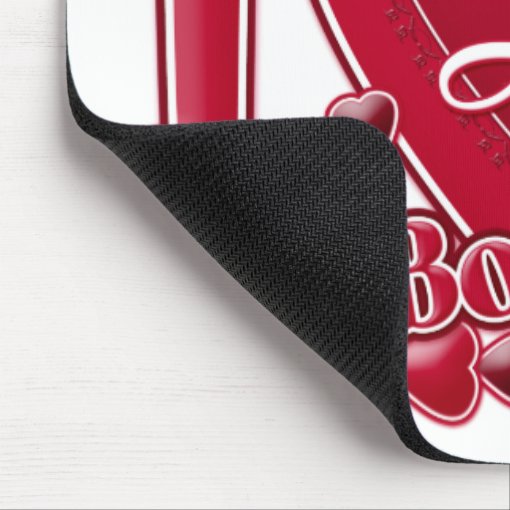 I Love My Boyfriend red - heart Mouse Pad | Zazzle