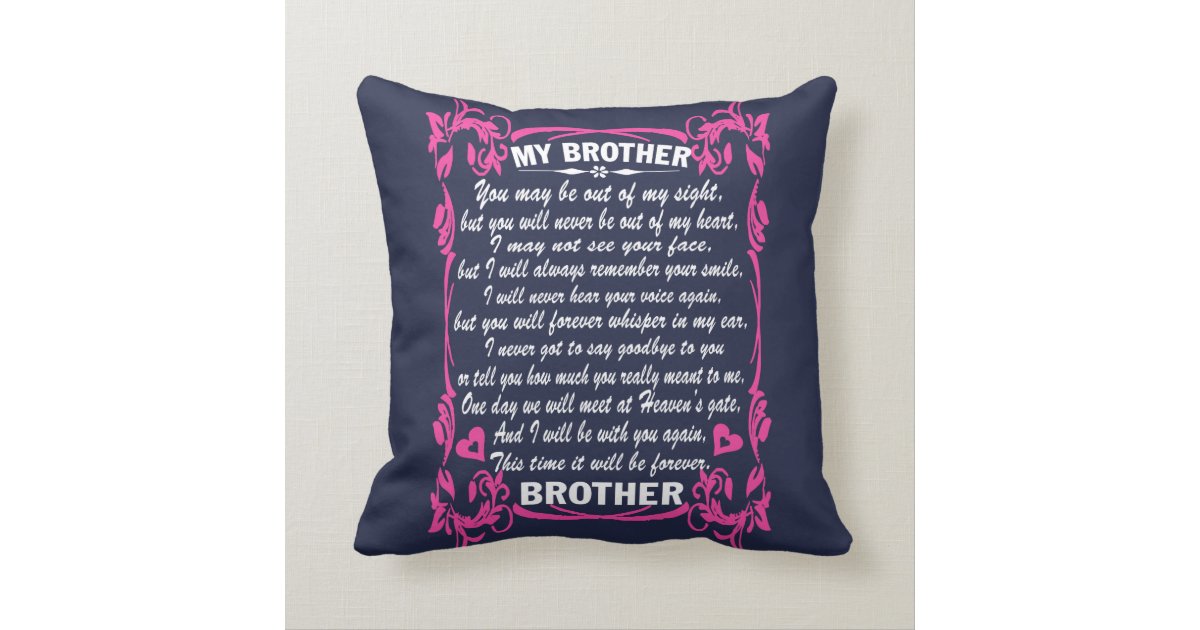 I love my brother throw pillow | Zazzle.com