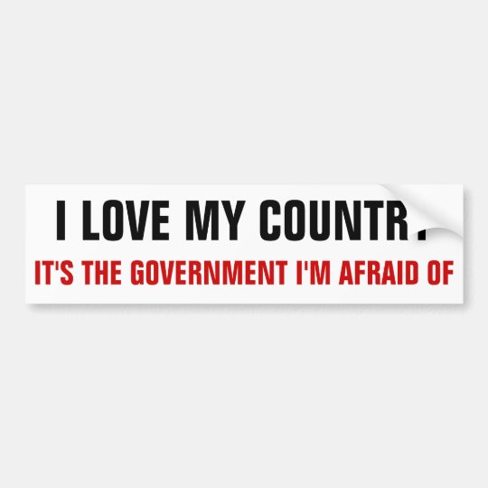 Trust the Government Bumper Sticker | Zazzle.com