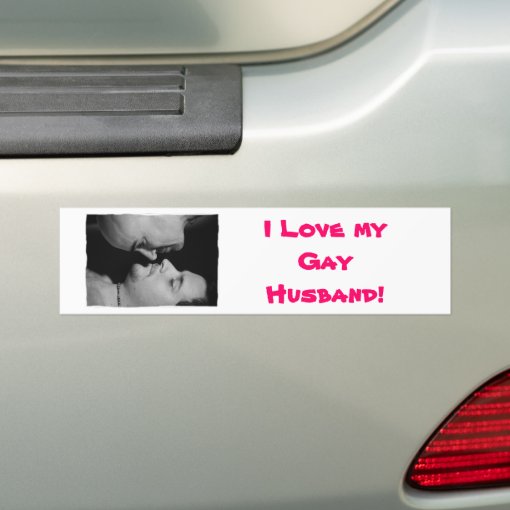 I Love My Gay Husband Bumper Sticker | Zazzle