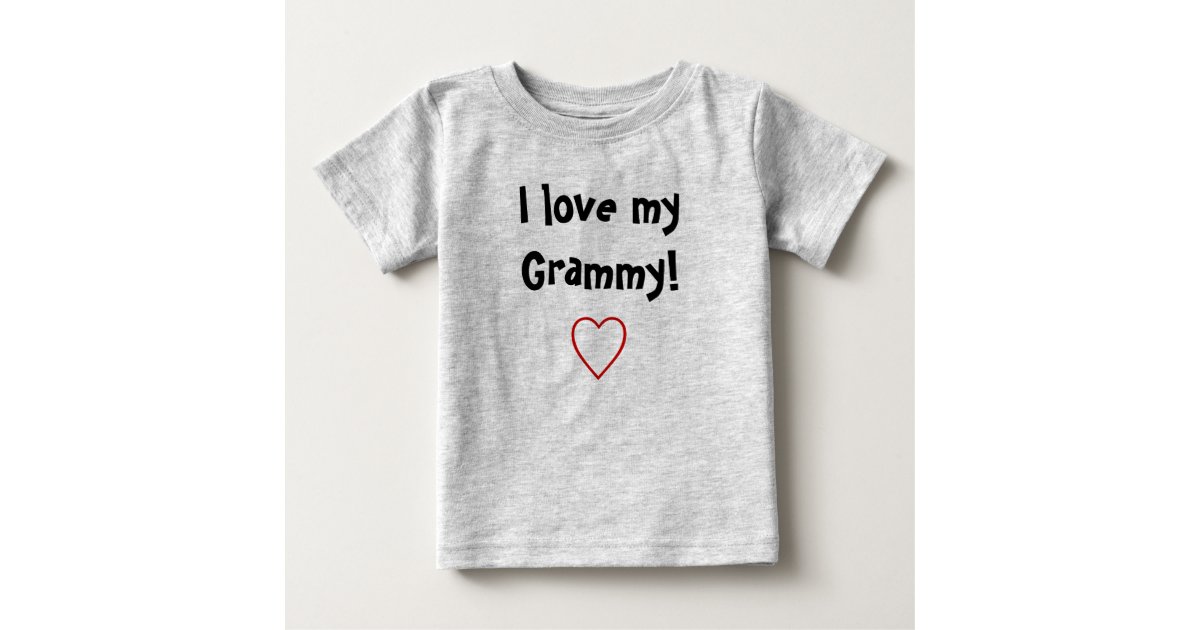 I Love My Grammy Baby T-Shirt | Zazzle