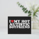 I Love My Hot Autistic Boyfriend BF Autism Heart Postcard | Zazzle