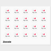 I Love My Job Classic Round Sticker | Zazzle
