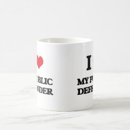 I Love My Public Defender Coffee Mug | Zazzle