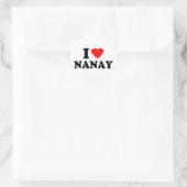 I Love Nanay Classic Round Sticker | Zazzle