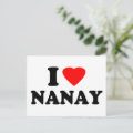 I Love Nanay Postcard | Zazzle