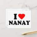 I Love Nanay Postcard | Zazzle