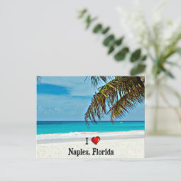 I Love Naples, Florida Postcard | Zazzle