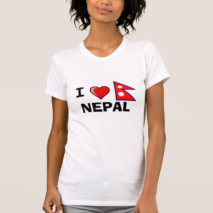 I LOVE NEPAL T-SHIRT | Zazzle.com